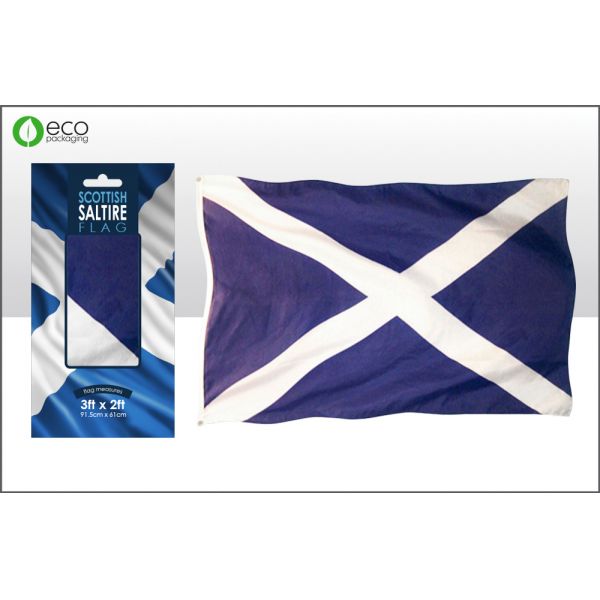 Scotland Saltire Flags 3ft x 2ft - The Souvenir Wholesaler
