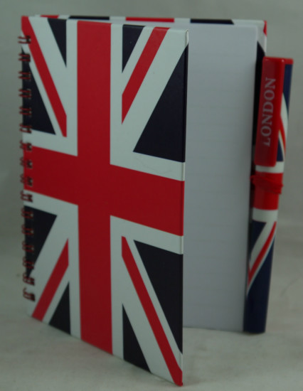 UNION JACK NOTEBOOK & PEN - The Souvenir Wholesaler