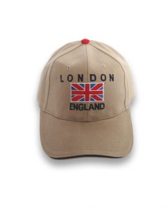 Baseball Cap London Flag England Cream - The Souvenir Wholesaler